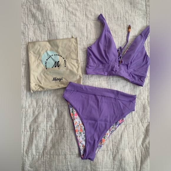 Maaji | Swim | Maaji Maaji Periwinkle Paradise Long Line Triangle ...